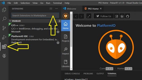 Update your 3D printer using Visual Studio Code and Platform.io